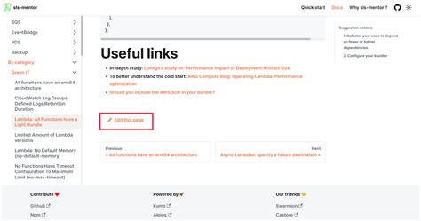 Doc `edit This Page` Button Is Broken On Sls Mentordev · Issue 145