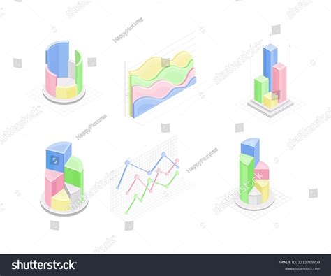Isometric Infographic Graphic Visual Representation Information Stock