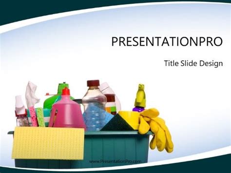 Household Cleaning Powerpoint Template Background