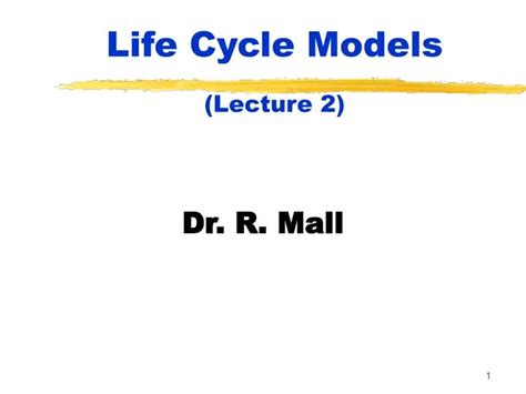 PPT Life Cycle Models Lecture PowerPoint Presentation Free