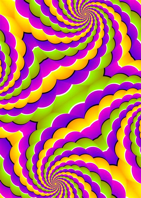 Colorful Spin Illusion Poster By Andrey Korshenkov Displate