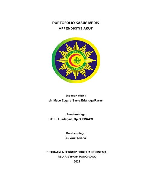 Appendicitis Akut Pdf