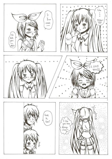 Miku X Rin Comic By Ryukago On Deviantart