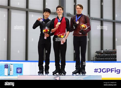 Osaka Japan 15th Sep 2023 L R Lim Juheon Kor Francois Pitot Fra Daniel Martynov Usa