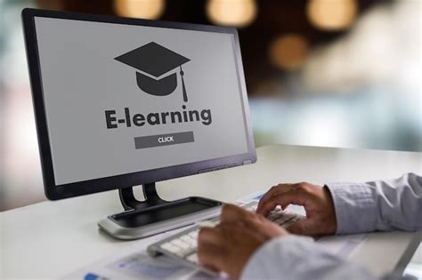 premium photo onscreen elearning internet networking sharing online