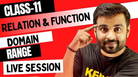 Class 11 Maths Find Domain Range And Co Domain Relations And Functions Sachin Sir Kelvin