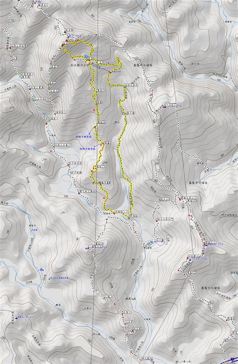 140504汐止烘內登新山夢湖 保線路上產業道路下 GPS路線圖