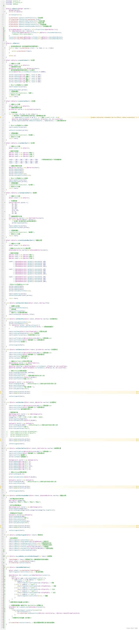 QT 中charts各种图表的综合应用 qt6 charts CSDN博客