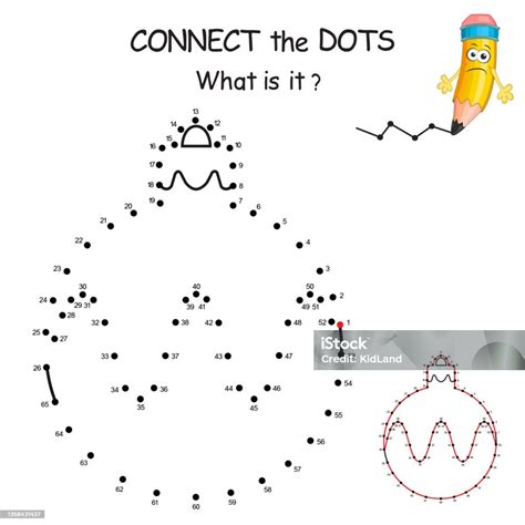 숫자로 점을 연결하여 크리스마스 장난감을 그립니다 점 도트 교육 게임 및 만화 새해 공색칠 페이지 아이들을위한 논리 게임 아이