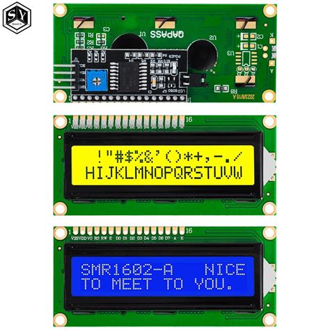 Lcd1602i2c Lcd 1602 Module Bluegreen Screen Pcf8574 Iici2c Lcd1602 Adapter Plate Shopee