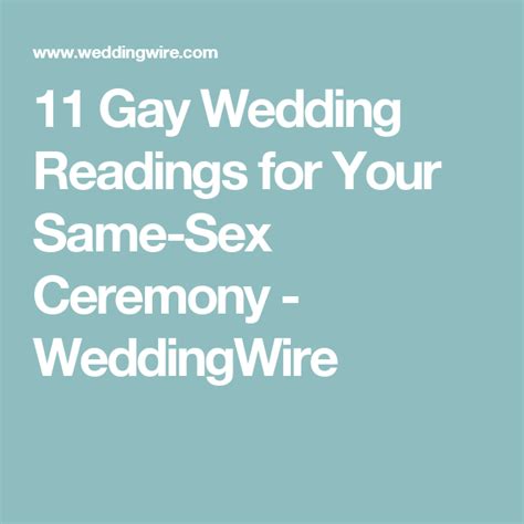 11 Wedding Ceremony Readings For Queer Couples Wedding Readings