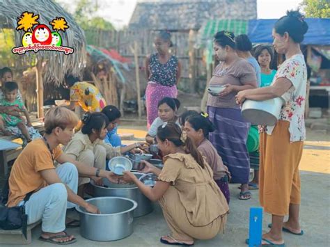 ဆားလင်းကြီးမြို့နယ်တွင် ရက်ရှည်စစ်ရှောင်စခန်း ၃ နေရာကို ထမင်းဟင်းလှူဒါန