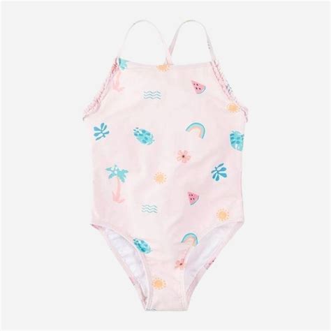 Детский сдельный купальник для девочки Cool Club Ccg2413397 110 см Светло розовый 5903977332578