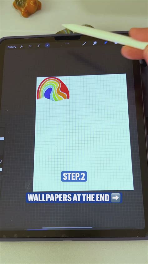 drawing poster procreate idea part 4 ️ step by step poster rainbow procreate tips pattern