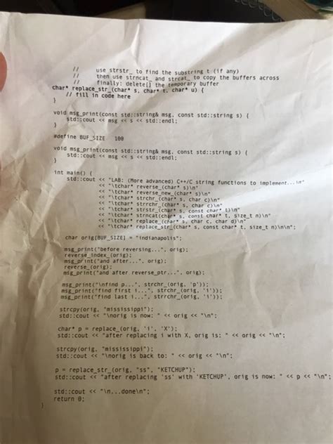 Solved Lab Cc Common String Functions Part 2 Reverse