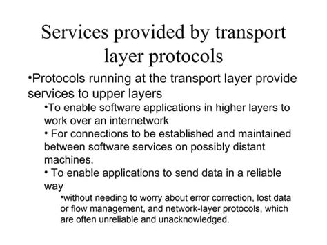 Transport Layer Services Multiplexing And Demultiplexing Pptx
