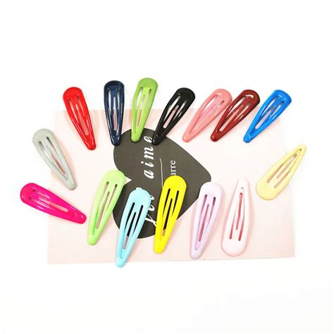 20 шт яркие цвета шпильки для девочек боковые металлические защелкивающиеся зажимы Детские