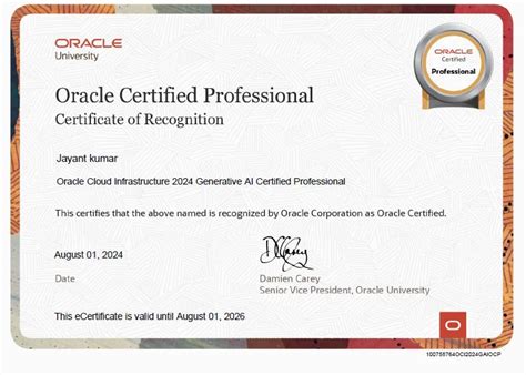 Jayant Kumar On Linkedin Oraclecloud Generativeai
