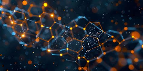 Visual Representation Of Graphene Neural Network39s Hexagonal Molecular Structure Concept