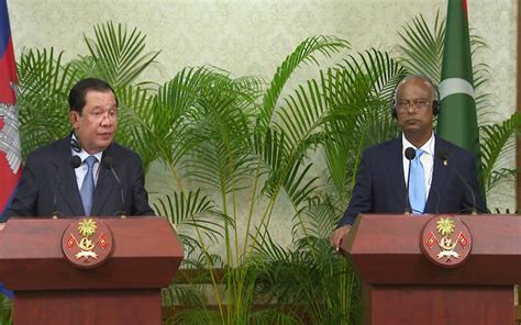 សម្តេចតេជោ ហ៊ុន សែន សង្ឃឹមថាម៉ាល់ឌីវគាំទ្រកម្ពុជា ក្លាយជាសមាជិកសង្កេតការណ៍