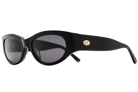 Crap® Eyewear The Funk Punk Black Bioacetate Wraparound Sunglasses