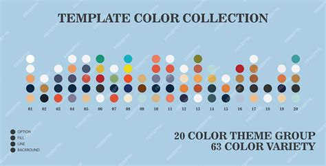 Premium Vector Trend Color Palette Blend 2023 20 Vector Color Palette Groups With 63 Color