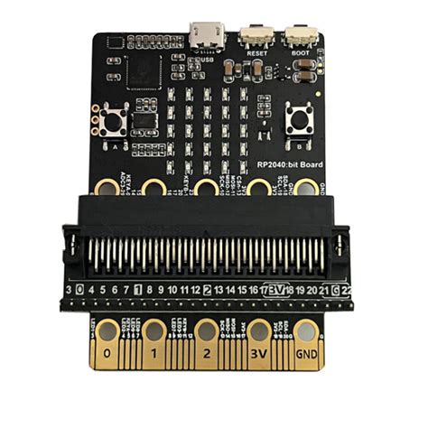 斑梨电子树莓派pico rp2040 bit主板python编程开发板兼容bbc micro bit外形 斑梨电子 电子发烧友网