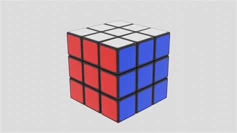 3d Model Animated Rubix Cube 3x3 Turbosquid 2081946