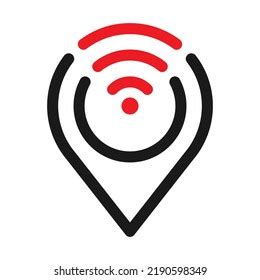 Pointer Wifi Logo Icon Map Pointer Stock Illustration 2190598349 Shutterstock