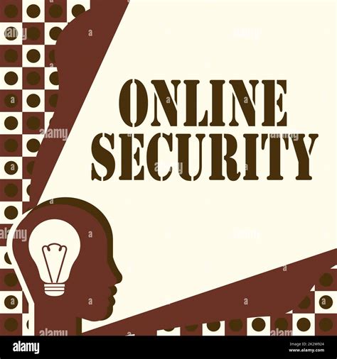 Text Sign Showing Online Security Word Written On Rules To Protect Against Attacks Over The