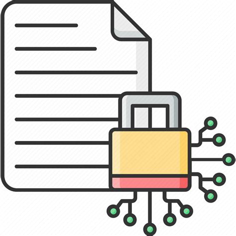 Document Encryption File Secured Icon Download On Iconfinder