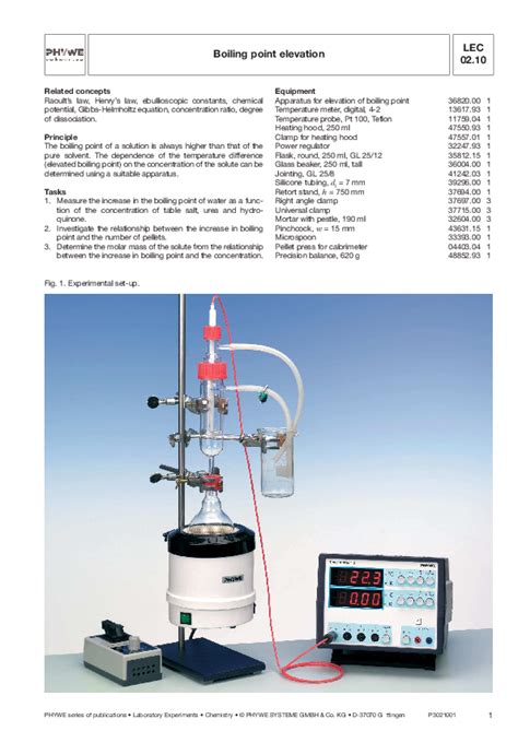 Pdf Boiling Point Elevation