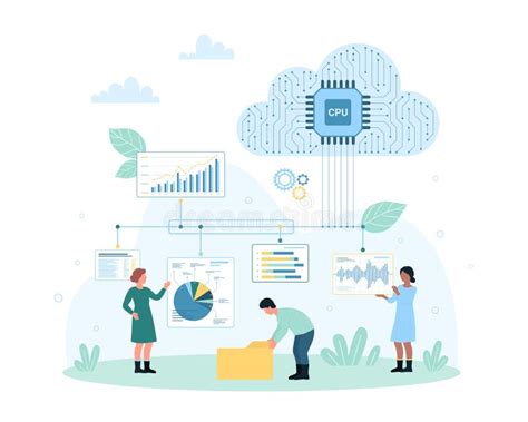 Big Financial Data Analysis Service Tiny People Work With Cloud System