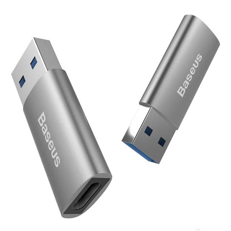 Baseus Usb Type C To Usb Adapter Female To Male Silver