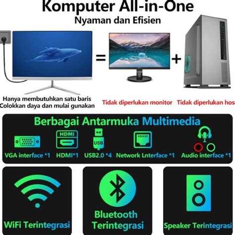Jual New Produk Terbaik Huav Komputer Full Set All In One Pc Baru Prosesor Core I