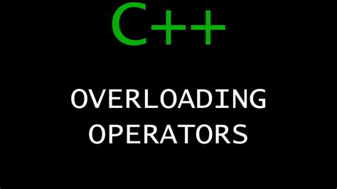 c programming tutorial 50 overloading operators youtube