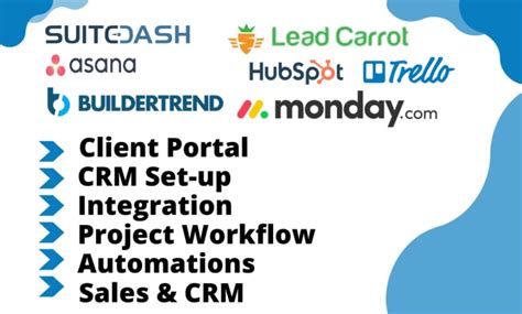 Setup Monday Crm Trello Buildertrend Suitedash Portal Asana Accelo Clickup Crm By Deguru Devs