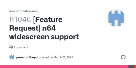 Feature Request N64 Widescreen Support · Issue 1046 · Ares Emulator