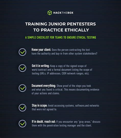 Ethics Of Ethical Hacking A Pentesting Teams Guide Checklist