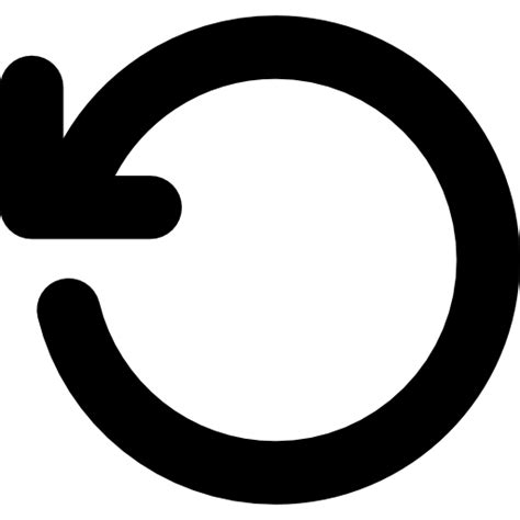 Circular Counterclockwise Arrow Rotation Free Arrows Icons