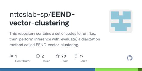 github nttcslab sp eend vector clustering this repository contains a