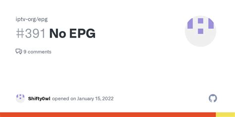 No EPG Issue Iptv Org Epg GitHub