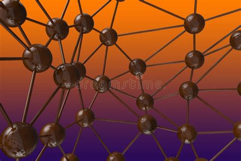 Brown Chocolate Molecular Geometric Chaos Abstract Structure Science Technology Network
