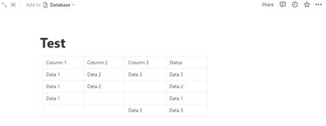 how to only sync the nearest column s data with status column r notion