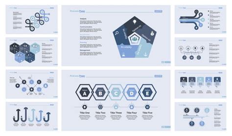 10 팀워크 슬라이드 템플릿 세트 Eps Uidownload