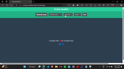 Sortingvisualizer Webdevelopment Javascript Algorithms Coding