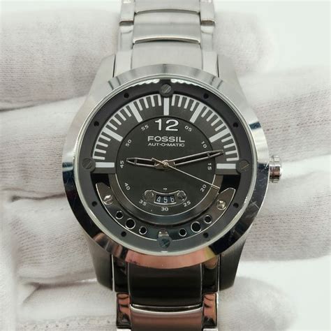Fossil Arkitekt Mens Silver Tone Automatic Watch Fs 4183 Watchcharts Marketplace