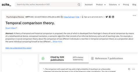 Temporal Comparison Theory