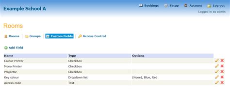 Custom Fields Classroombookings Self Hosted Documentation