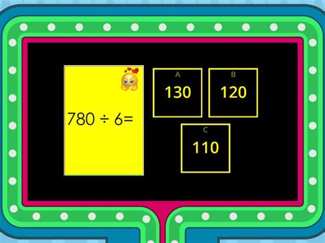 Algoritmos De La Multiplicación Y De La División Gameshow Quiz
